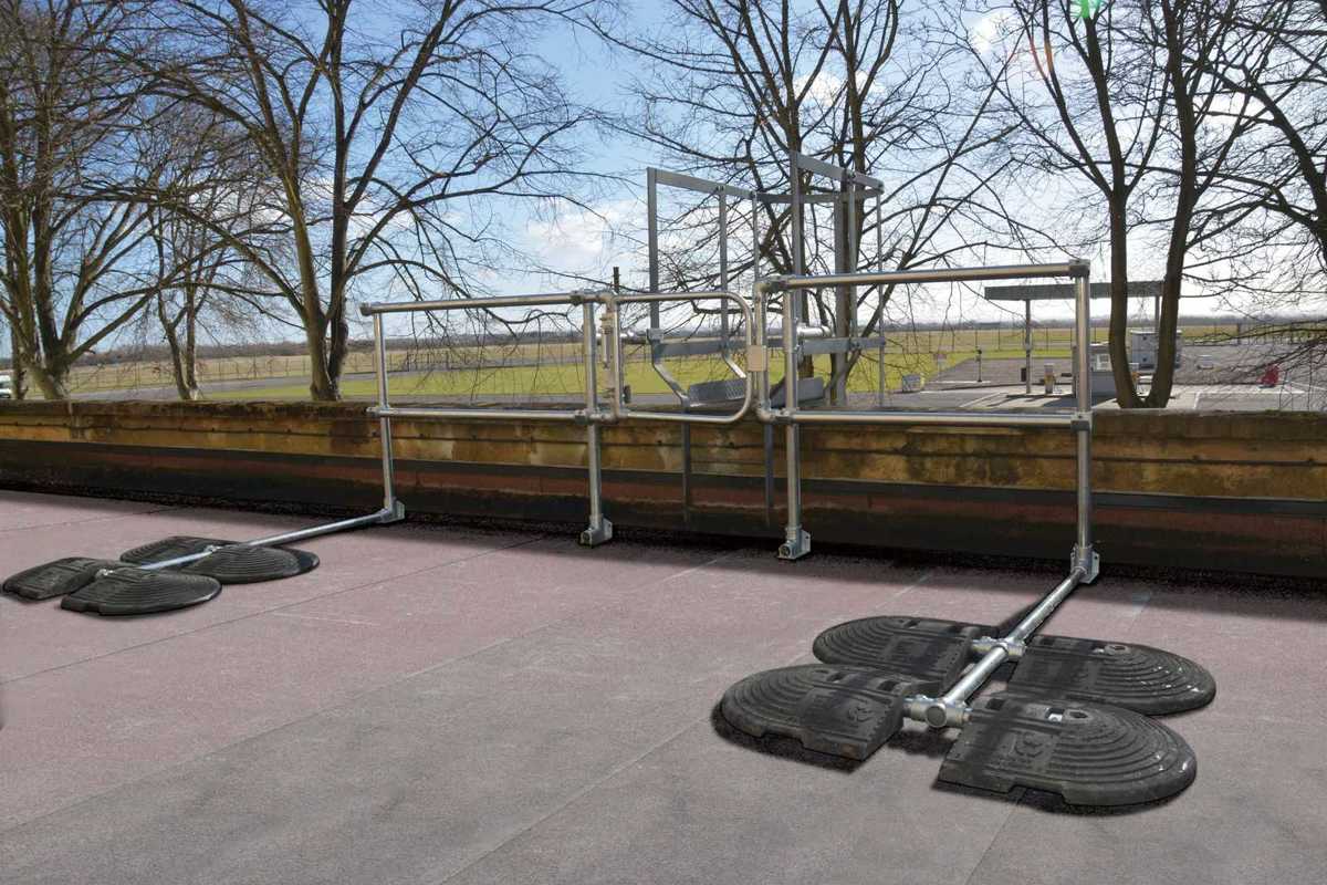 Kee Guard® ; Non-Penetrating Rooftop Guardrail for Ladder Access Points ...