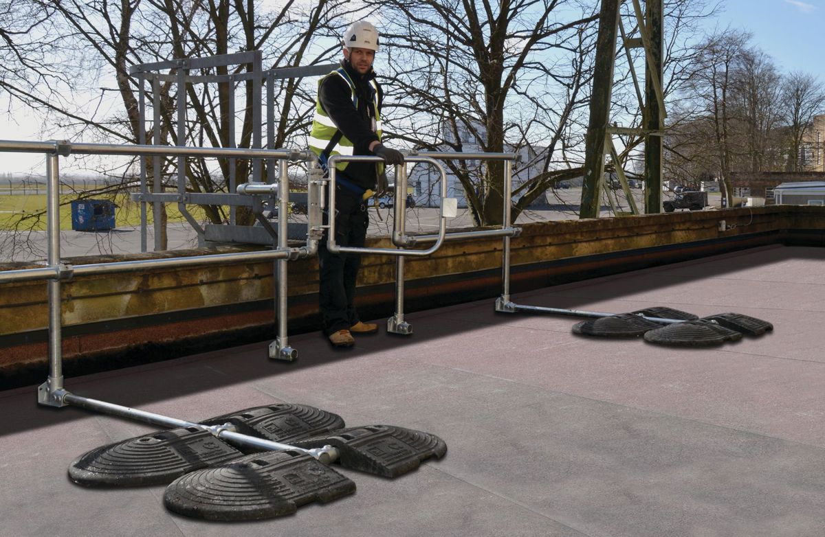 Kee Guard® ; Non-Penetrating Rooftop Guardrail for Ladder Access Points ...